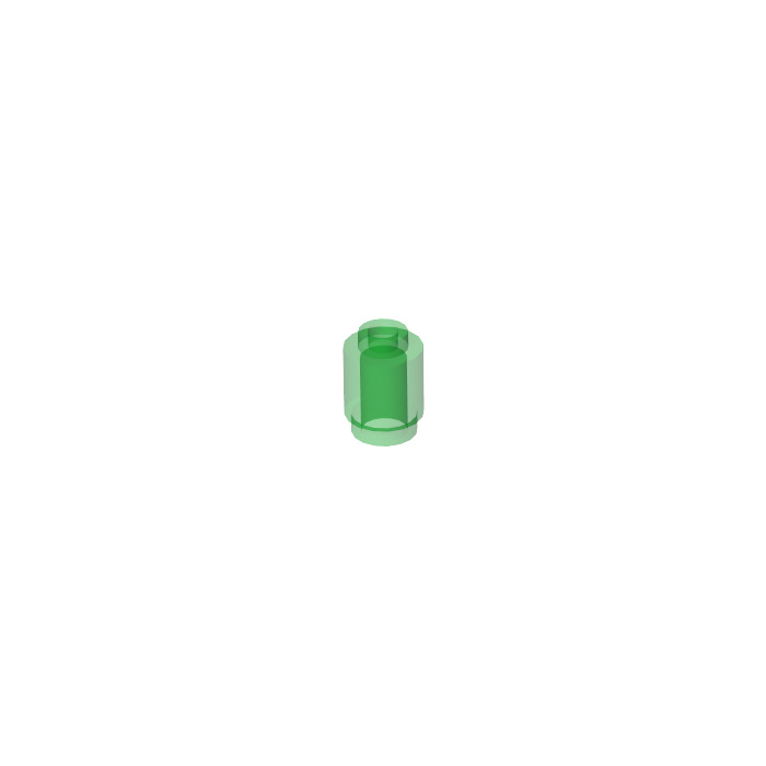 LEGO Transparent Green Brick 1 x 1 Round with Open Stud (3062 / 35390 ...