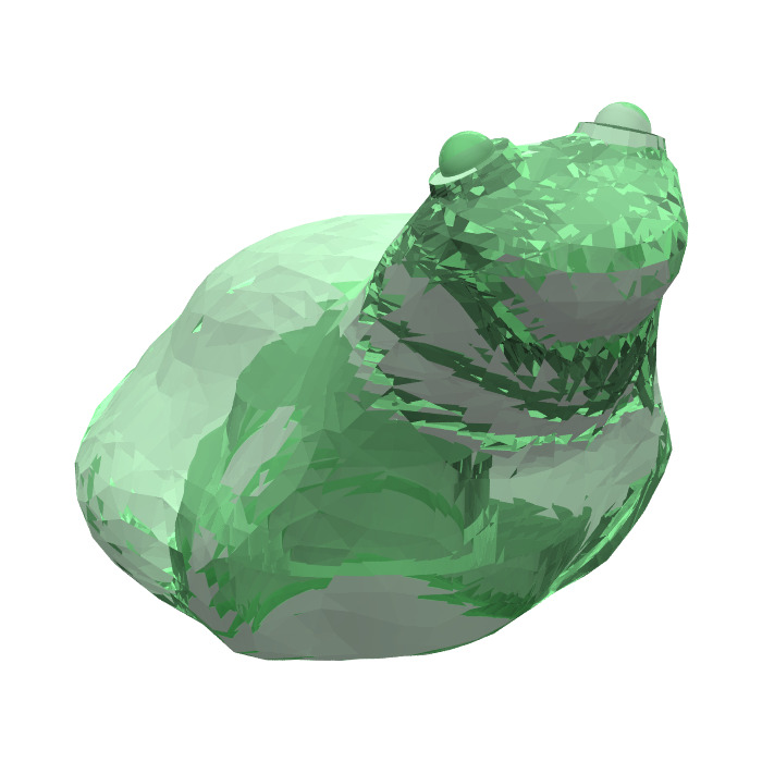 LEGO Transparent Green Frog (28841 / 33320) | Brick Owl - LEGO Marketplace