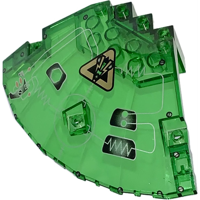 LEGO Panel 10 x 10 x 2.3 Quarter Saucer Top with Arachnoid Star Base ...