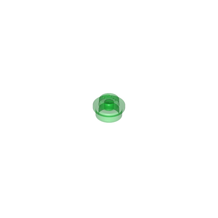 LEGO Transparent Green Plate 1 x 1 Round (6141 / 30057) | Brick Owl ...
