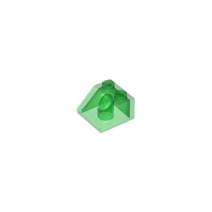 LEGO Transparent Green Slope 2 x 2 (45°) (3039) | Brick Owl