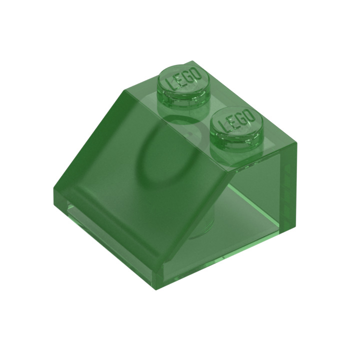 LEGO Transparent Green Slope 2 x 2 (45°) (3039) | Brick Owl