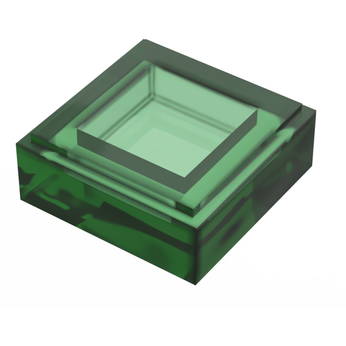 LEGO Transparent Green Tile 1 x 1 with Groove (3070) | Brick Owl