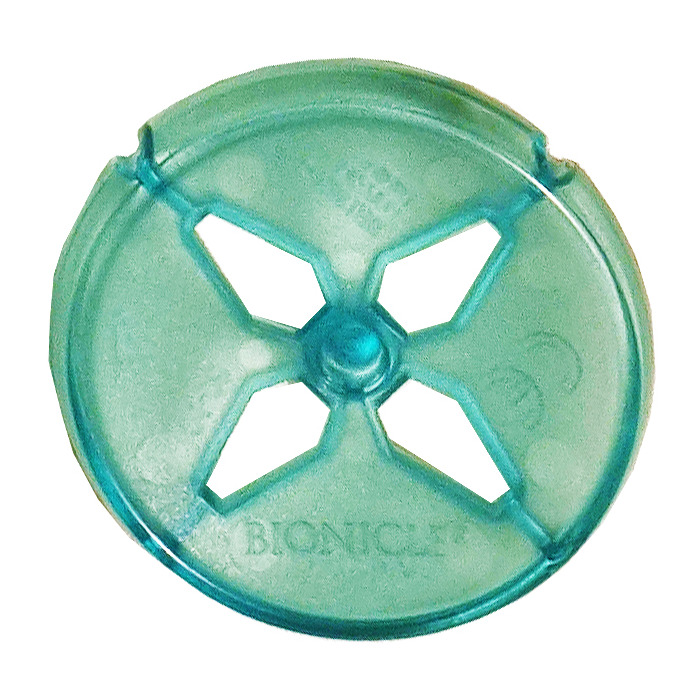 LEGO Transparent Light Blue Bionicle Throwing Disk with Hexagonal ...