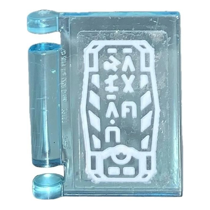 LEGO Transparent Light Blue Book Cover with Letters in Ninjargon ...