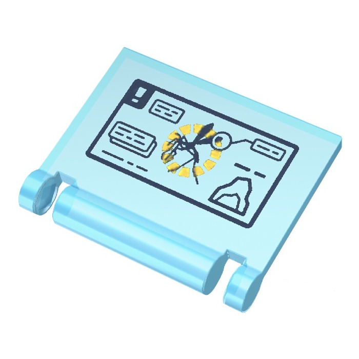 LEGO Transparent Light Blue Book Cover with Mosquito Image and Notes on ...