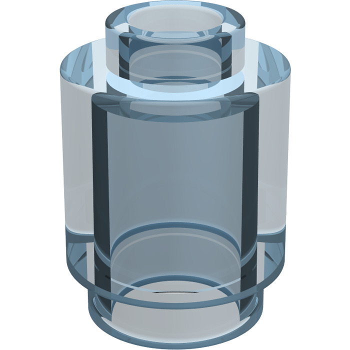 LEGO Transparent Light Blue Brick 1 x 1 Round with Open Stud (3062 / ...