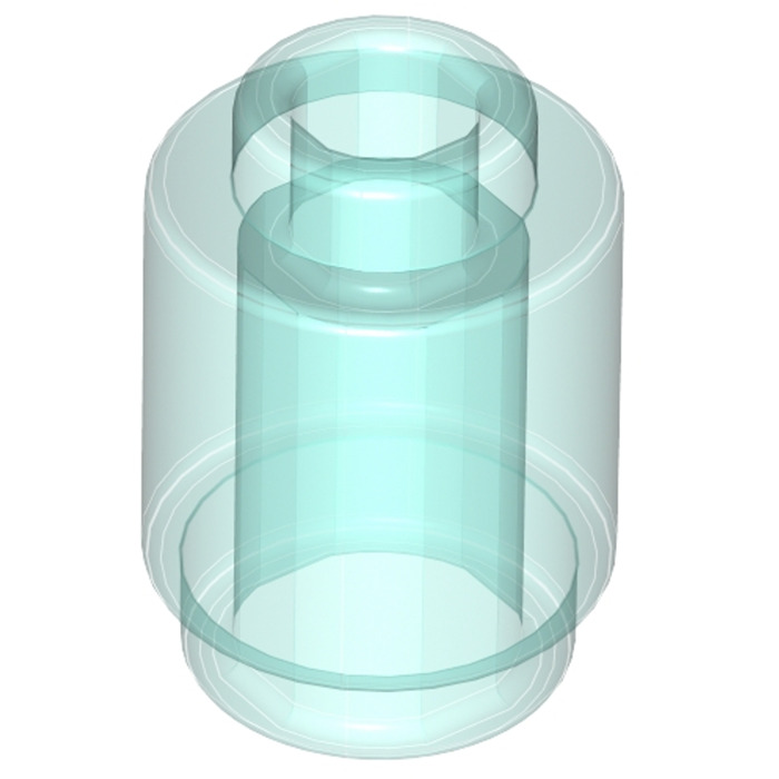 LEGO Transparent Light Blue Brick 1 x 1 Round with Open Stud (3062 / ...