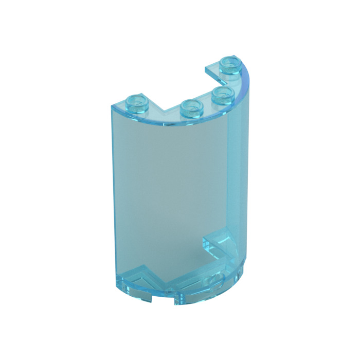 LEGO Transparent Light Blue Cylinder 2 x 4 x 5 Half (35313 / 85941 ...