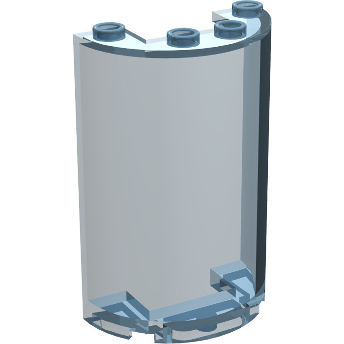 LEGO Transparent Light Blue Cylinder 2 x 4 x 5 Half (35313 / 85941 ...