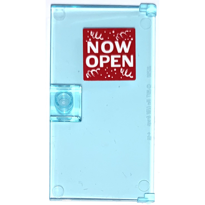 LEGO Transparent Light Blue Door 1 x 4 x 6 with Stud Handle with NOW ...