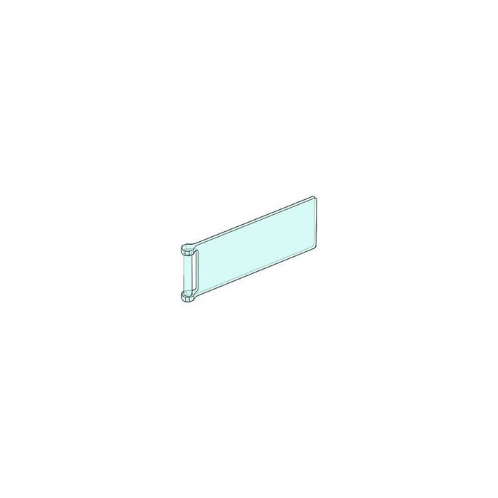 LEGO Transparent Light Blue Flag 7 x 3 with Bar Handle (30292 / 72154 ...