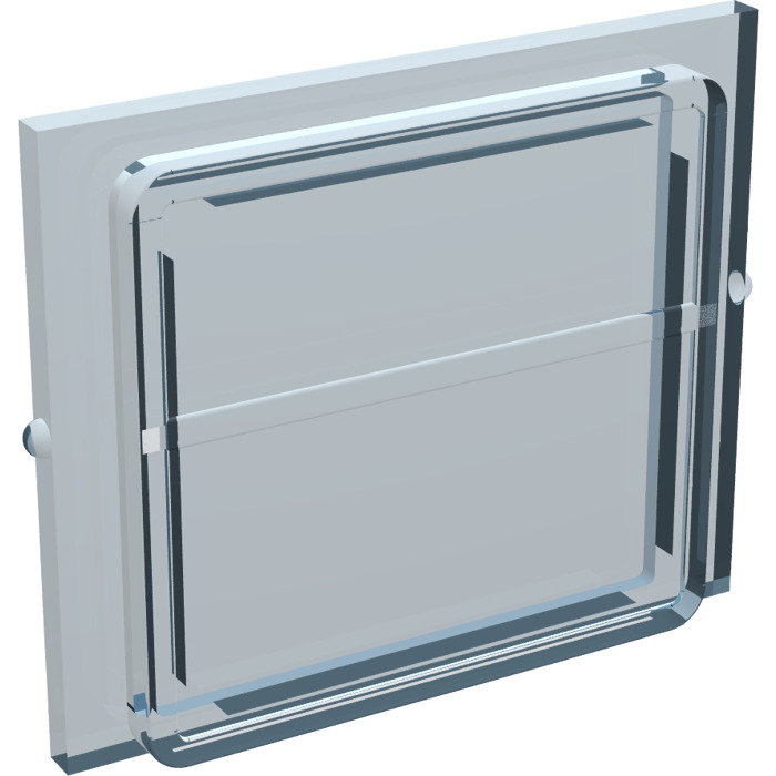 LEGO Transparent Light Blue Glass 1 x 4 x 3 Train Window (4034) | Brick ...