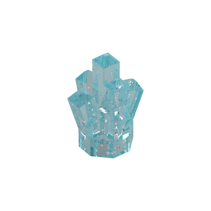 LEGO Transparent Light Blue Glitter Rock 1 x 1 Crystal with 5 Points ...