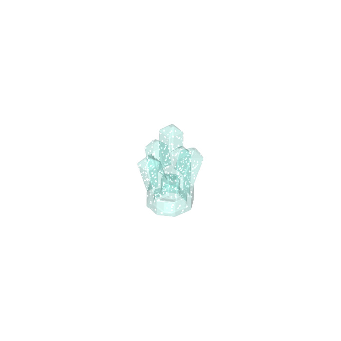 LEGO Transparent Light Blue Glitter Rock 1 x 1 Crystal with 5 Points ...