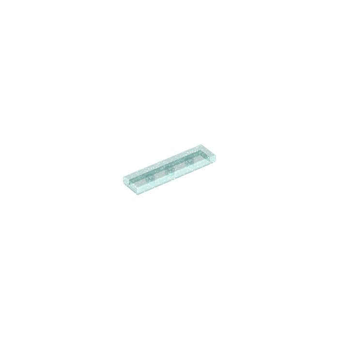 LEGO Transparent Light Blue Glitter Tile 1 x 4 (2431) | Brick Owl