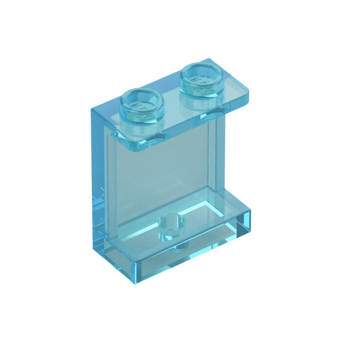 LEGO Transparent Light Blue Panel 1 x 2 x 2 with Side Supports, Hollow ...