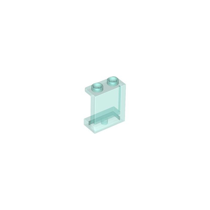 LEGO Transparent Light Blue Panel 1 x 2 x 2 with Side Supports, Hollow ...