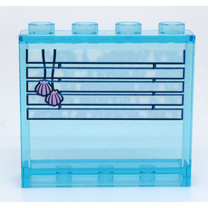 LEGO Panel 1 x 4 x 3 with Venitian Blind Sticker with Side Supports ...