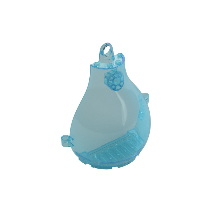 LEGO Transparent Light Blue Pear Half Container (65253) | Brick Owl ...