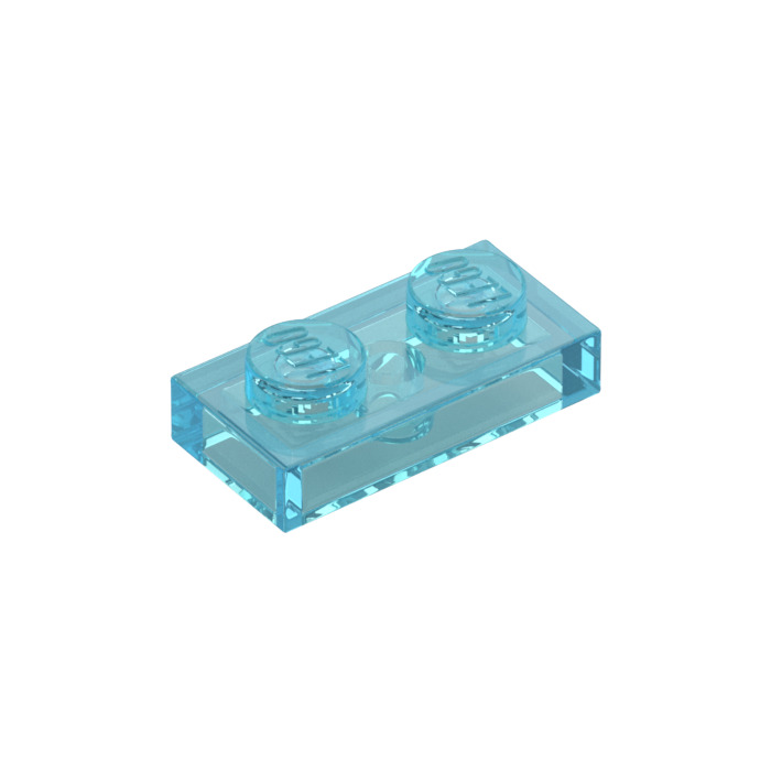 LEGO Transparent Light Blue Plate 1 x 2 (3023) | Brick Owl