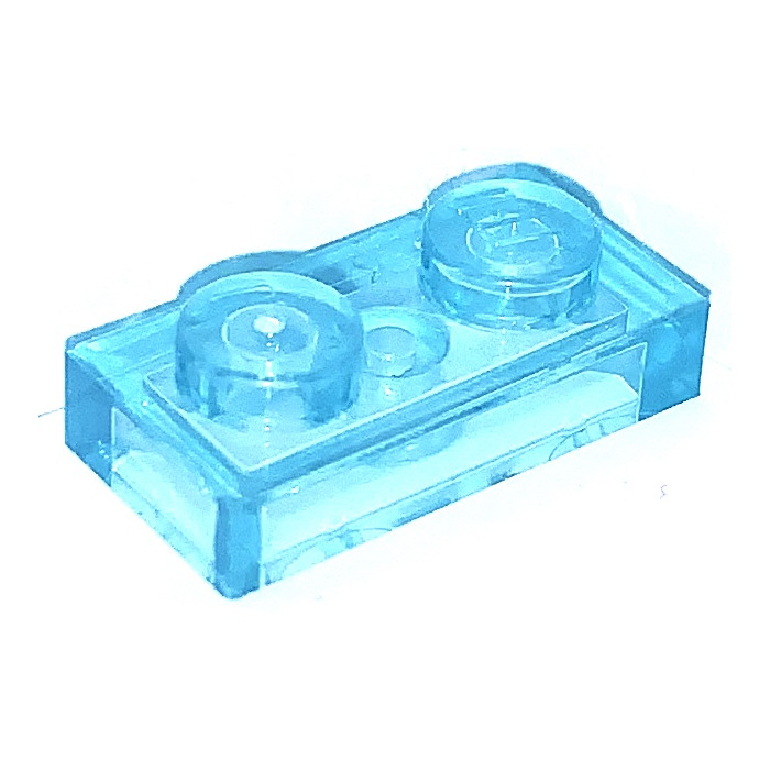 LEGO Transparent Light Blue Plate 1 x 2 (3023) | Brick Owl