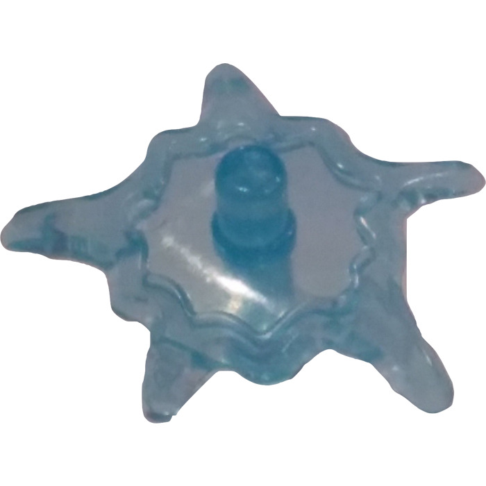 LEGO Transparent Light Blue Power Burst Shield (Small) with Bar Ends ...