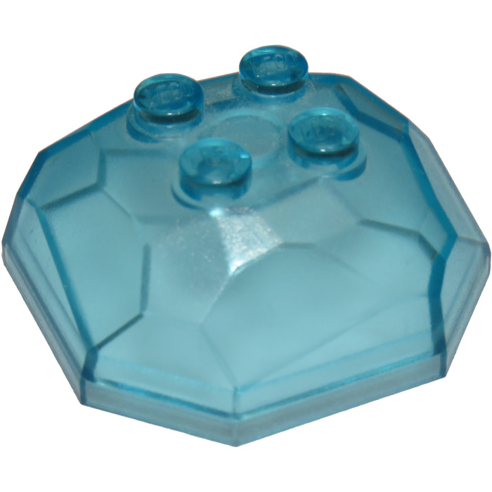 LEGO Transparent Light Blue Rock 4 x 4 Boulder Top (30293 / 42284 ...