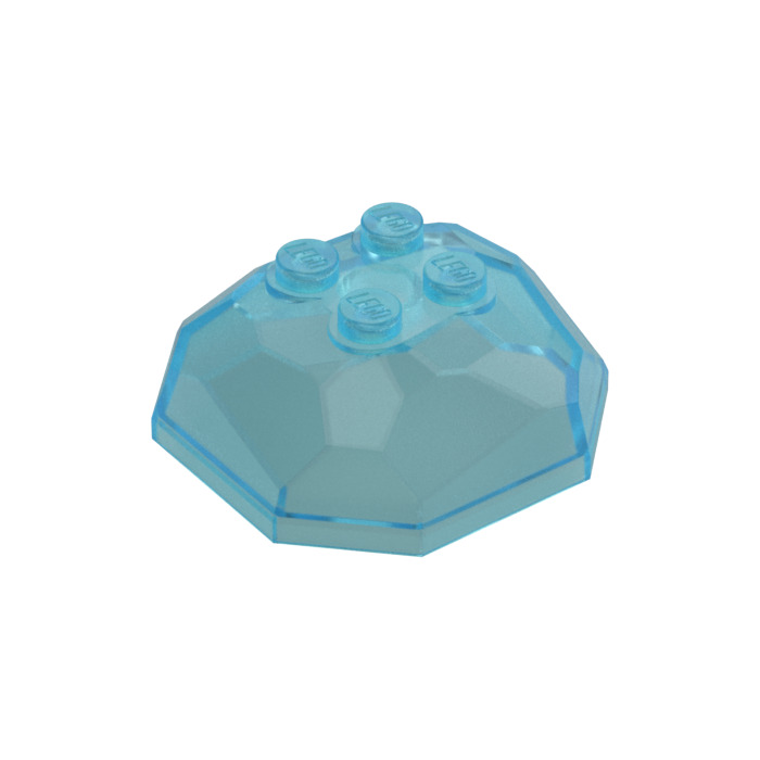 LEGO Transparent Light Blue Rock 4 x 4 Boulder Top (30293 / 42284 ...
