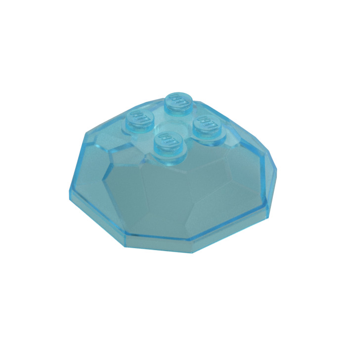 LEGO Transparent Light Blue Rock 4 x 4 Boulder Top (30293 / 42284 ...