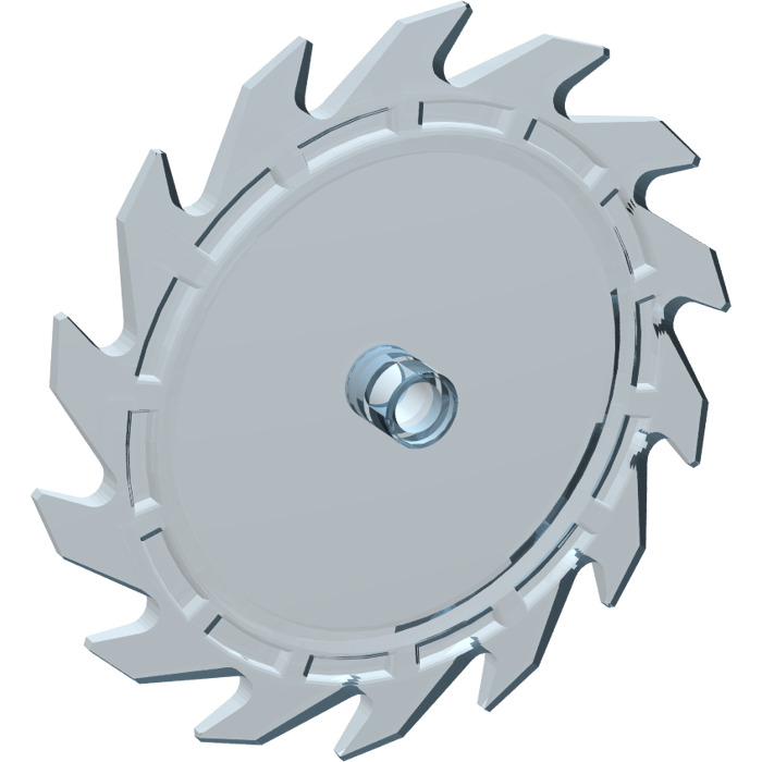LEGO Transparent Light Blue Saw Blade with 14 Teeth (61403) | Brick Owl ...