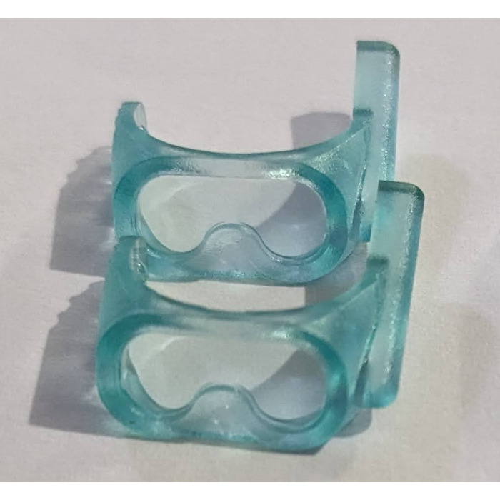 LEGO Transparent Light Blue Scuba Mask with Air Hose (30090 / 35244 ...