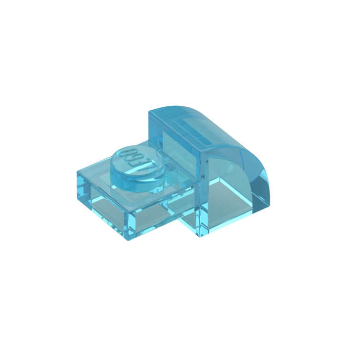 LEGO Transparent Light Blue Slope 1 x 2 x 1 Curved with Plate (5841 / ...