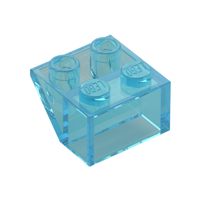 LEGO Transparent Light Blue Slope 2 x 2 (45°) Inverted (3660 / 7261 ...