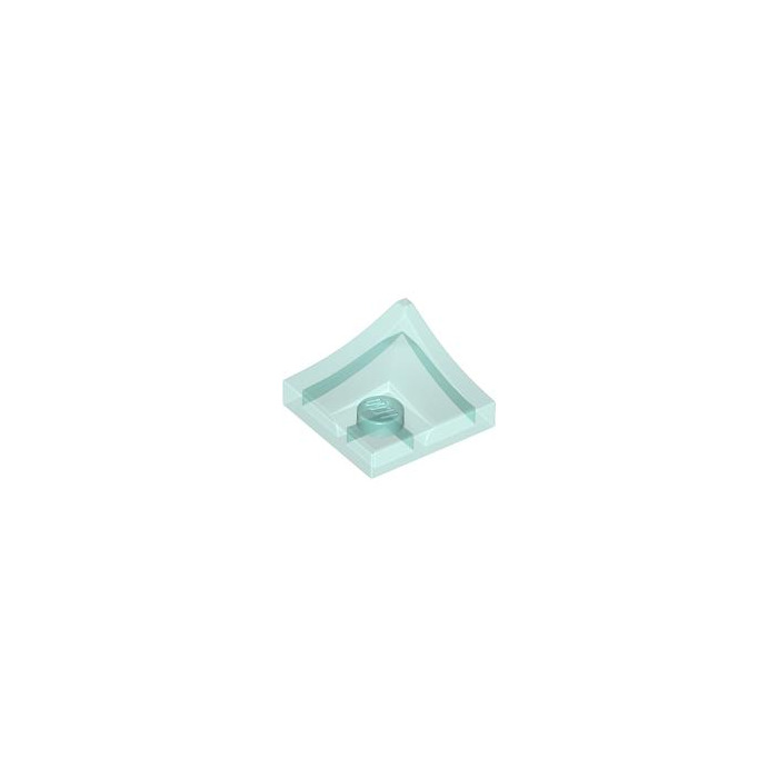 LEGO Transparent Light Blue Slope 2 x 2 Curved with Corner (4190 ...