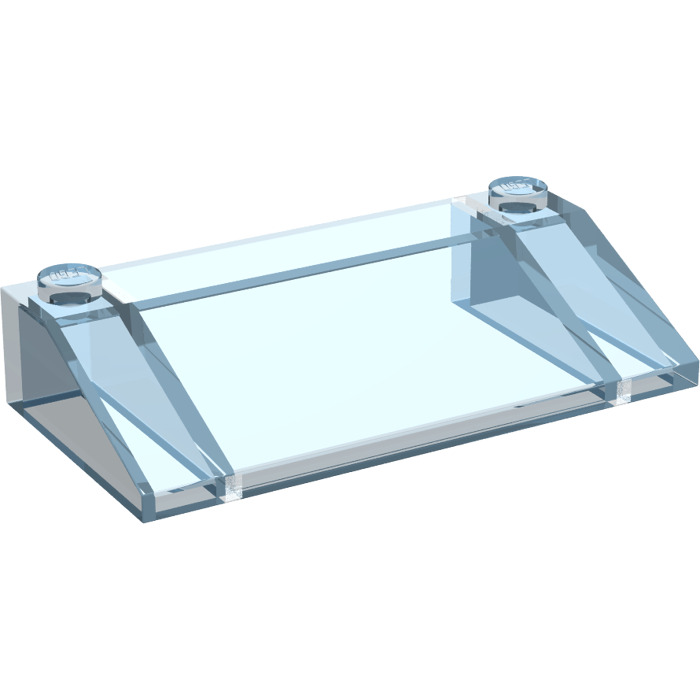 LEGO Transparent Light Blue Slope 3 x 6 (25°) with Inner Walls (3939 / ...