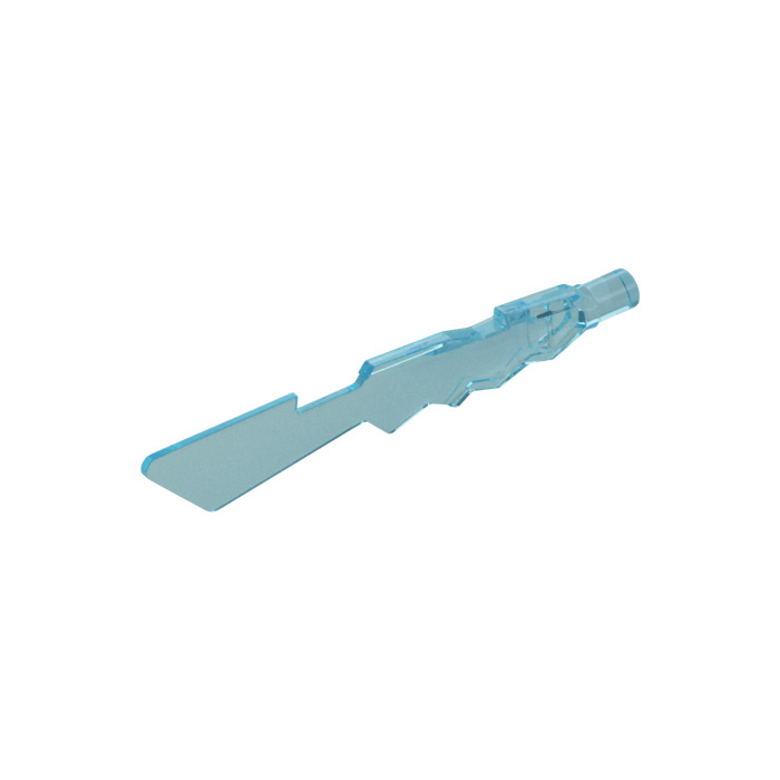 LEGO Transparent Light Blue Sword with Jagged Edges with Marbled White ...