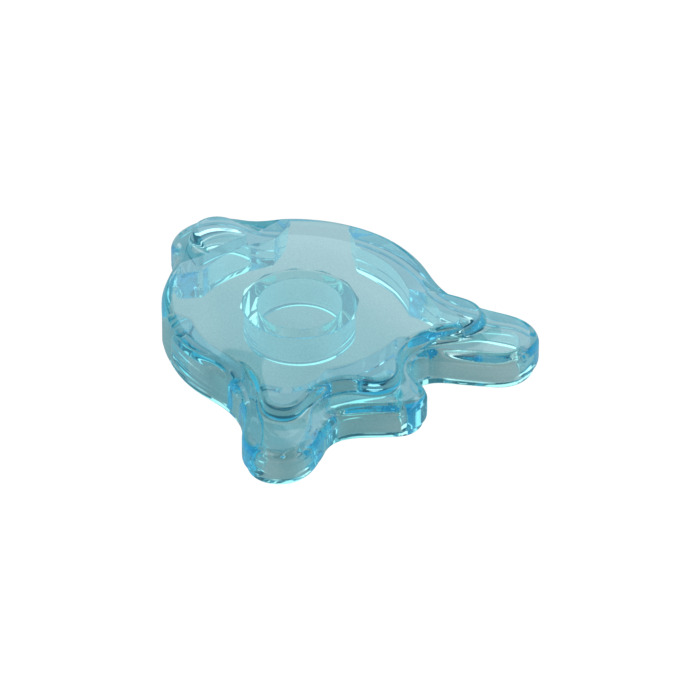 LEGO Transparent Light Blue Tile 2 x 2 Round Splat (80677) | Brick Owl