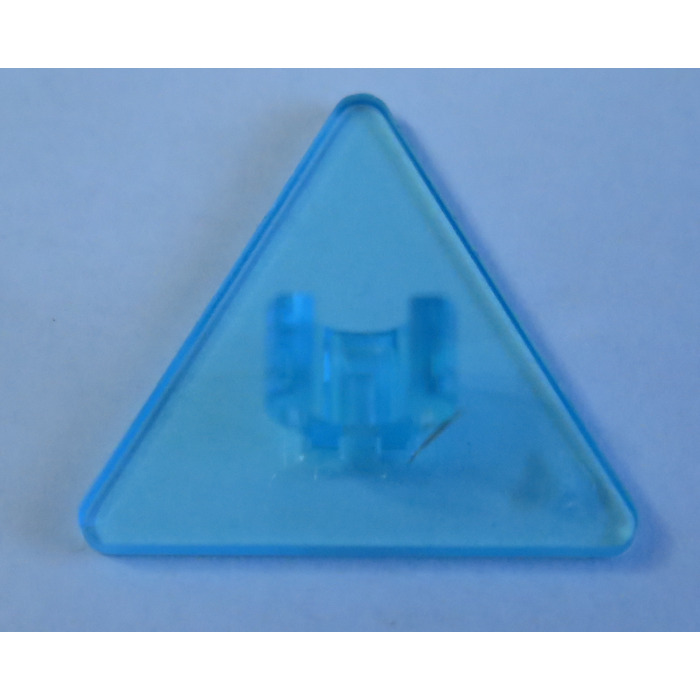 LEGO Transparent Light Blue Triangular Sign with Open 'O' Clip (65676 ...