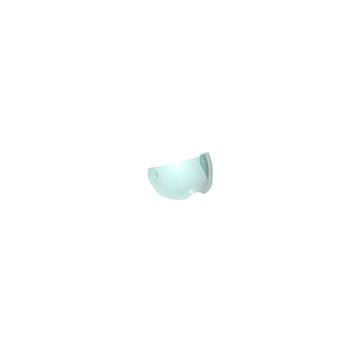 LEGO Transparent Light Blue Visor with Cutout (41805) | Brick Owl ...