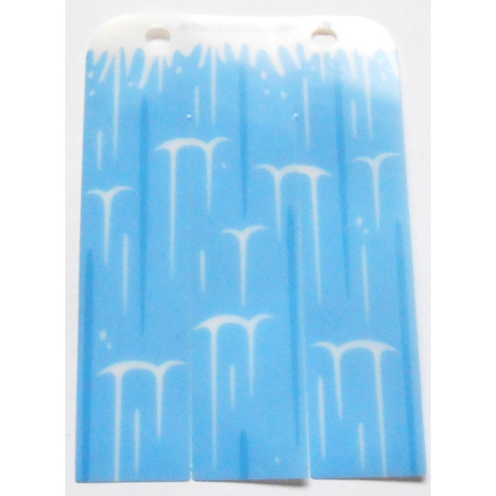 LEGO Transparent Light Blue Waterfall 8 x 11 (97000) | Brick Owl - LEGO ...