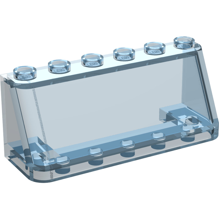LEGO Transparent Light Blue Windscreen 2 x 6 x 2 (4176 / 35336) | Brick ...