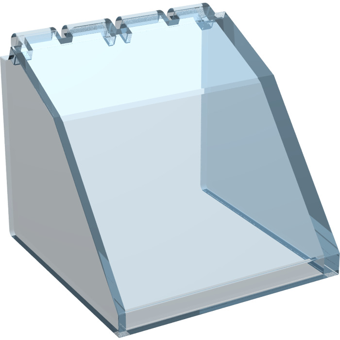 LEGO Transparente Celeste Parabrisas 4 x 4 x 3 con Bisagra (2620 ...