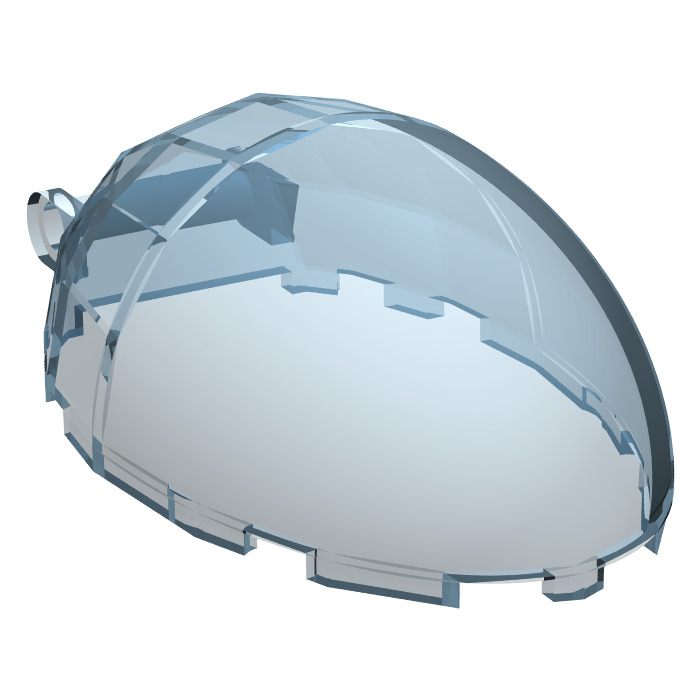 LEGO Transparent Light Blue Windscreen 4 x 6 x 2 Bubble Canopy with ...