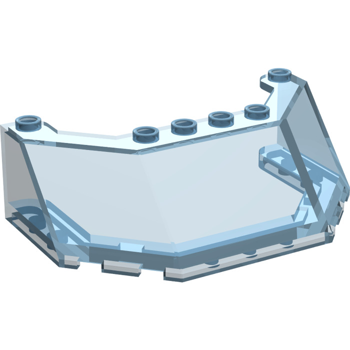 LEGO Transparent Light Blue Windscreen 5 x 8 x 2 (42504 / 62576 ...