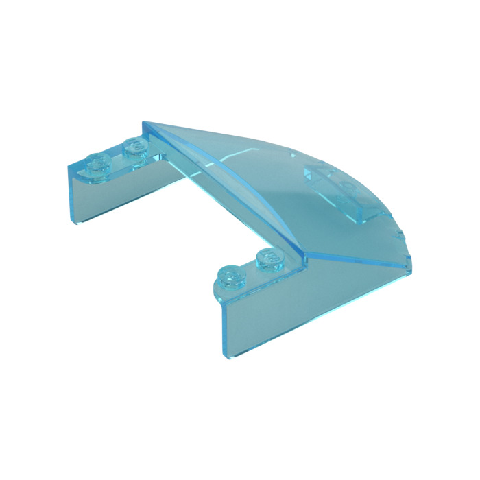 LEGO Transparent Light Blue Windscreen 6 x 6 x 1.3 (65632) | Brick Owl ...