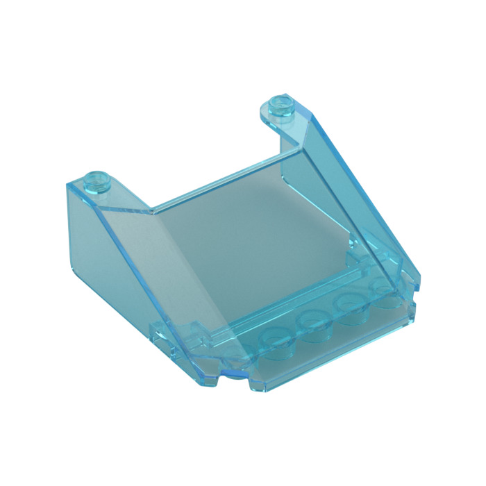 LEGO Transparent Light Blue Windscreen 6 x 6 x 2 (28782 / 35404 ...