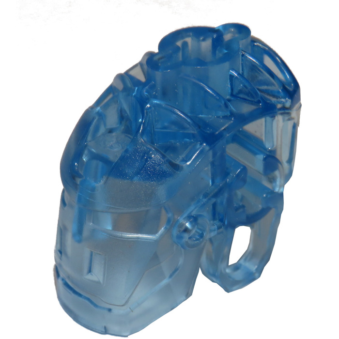 LEGO Transparent Medium Blue Bionicle Head Connector Block (Glatorian ...