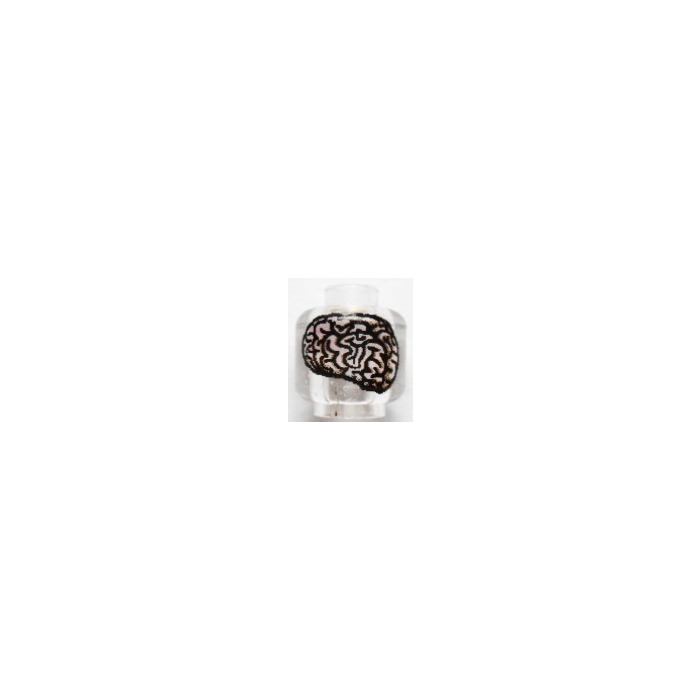 LEGO Transparent Minifigure Head with Brain Pattern (3626 / 43185 ...