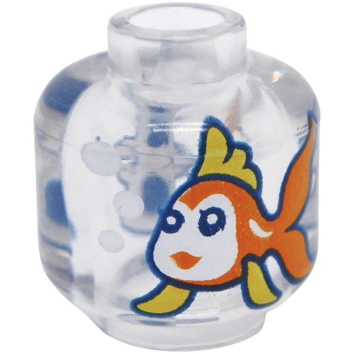 LEGO Minifigure Head with Fish and Sandcastle (3626 / 101973) | Brick Owl